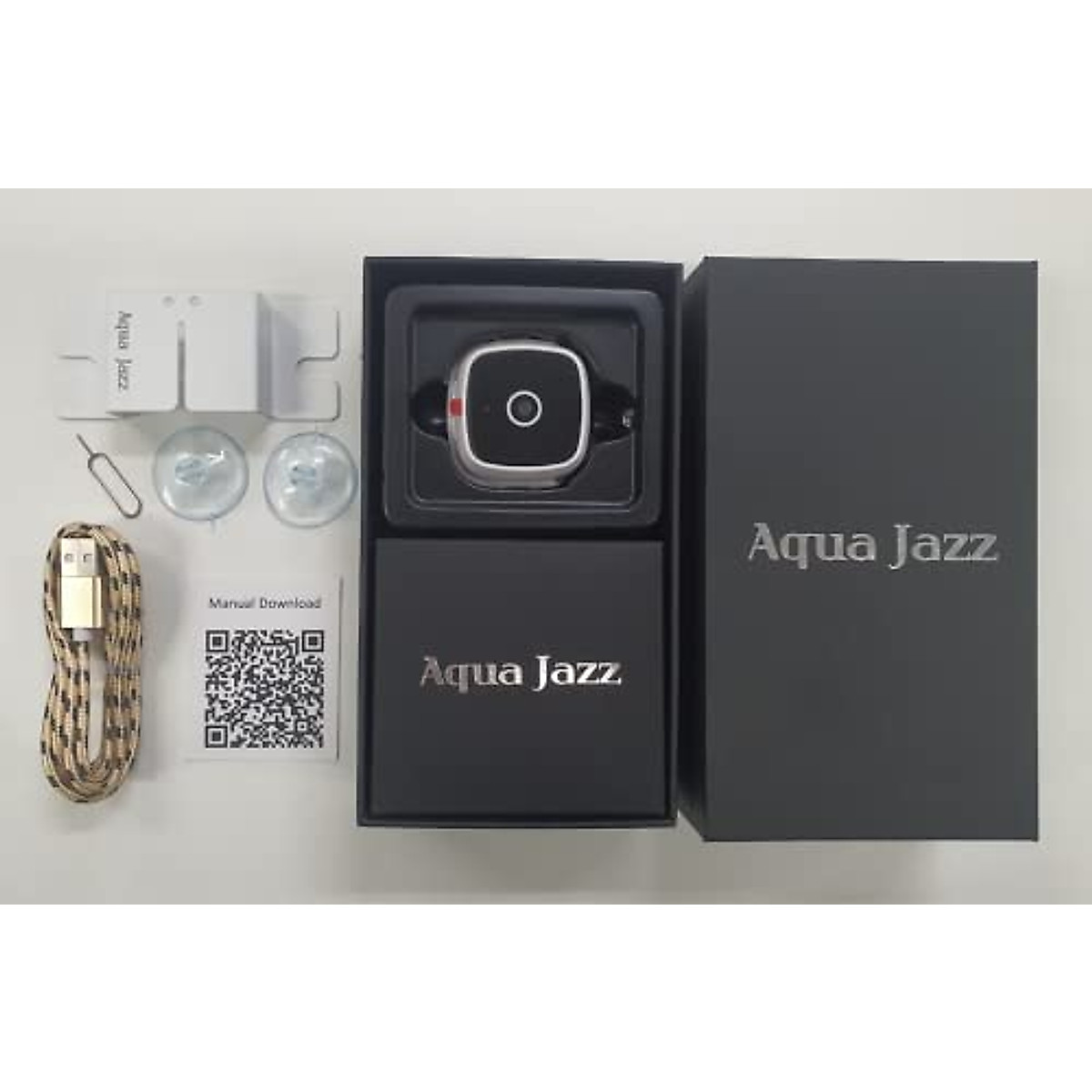 Aqua Jazz [AquaJazzView10] 1080P WiFi Camera Indoor, Pet Cam, Aquarium, Reef, Coral, Fish Monitor Cam, Mobile App, Wireless IP Camera, Hidden Camera, Spy Camera, white