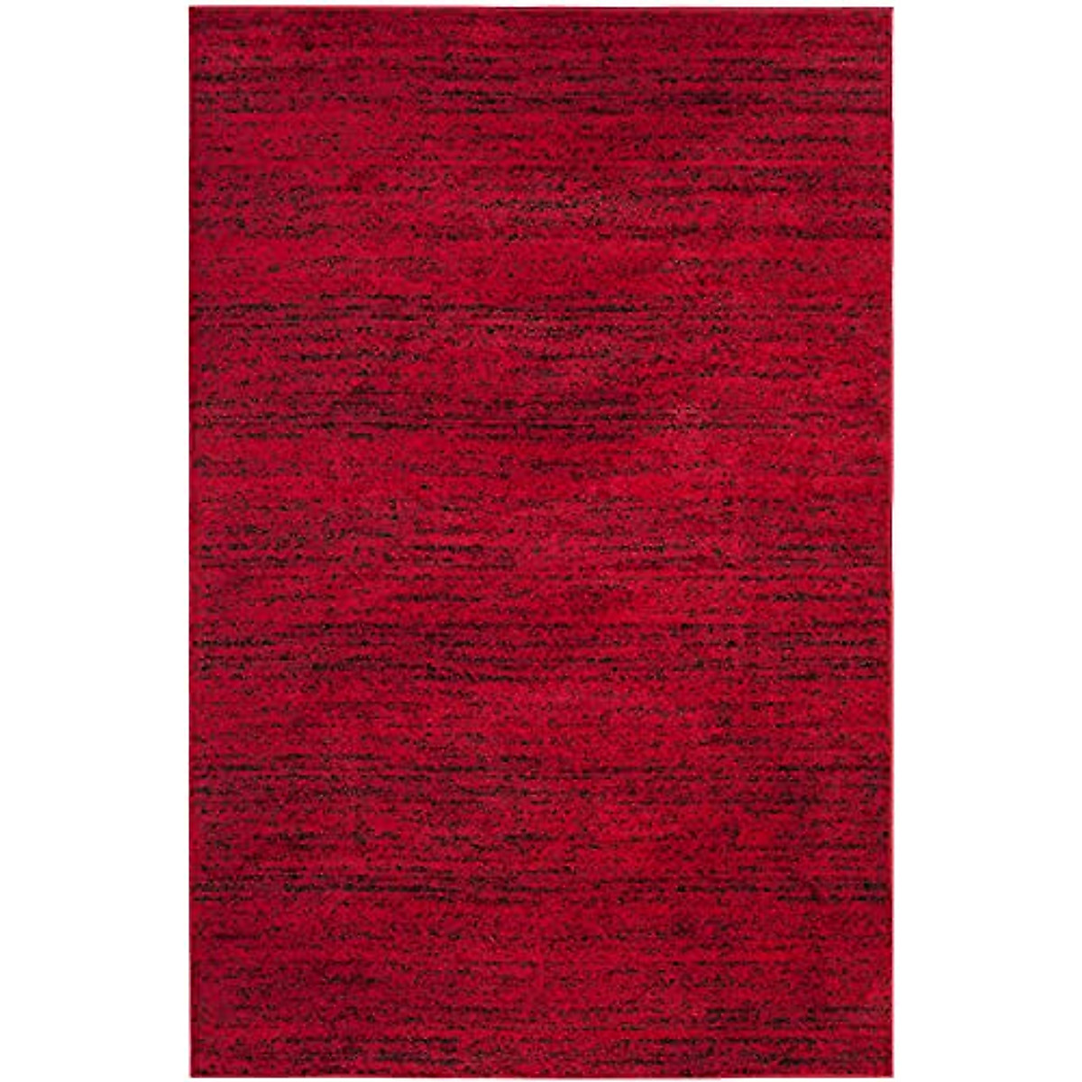 SAFAVIEH Adirondack Collection Area Rug - 6' x 9', Red & Black, Modern Abstract Design, Non-Shedding & Easy Care, Ideal for High Traffic Areas in Living Room, Bedroom (ADR117F)