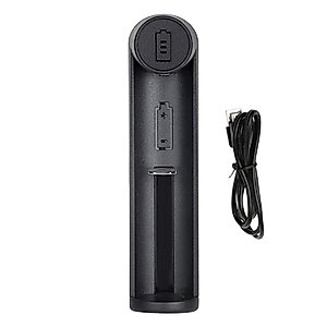 Tebatu USB Rechargeable Battery Charger for Li-ion 10440/14500/14650/16340/17500/17670/18350/18500/18650/18700/22650/25500/26650 3.7V