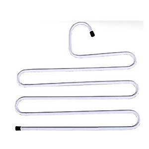 MXIAOXIA 5 Layers Multifunctional Clothes Hangers Pant Storage Cloth Rack Trousers Hanging Shelf Non-Slip Clothing Organizer Storage Rack