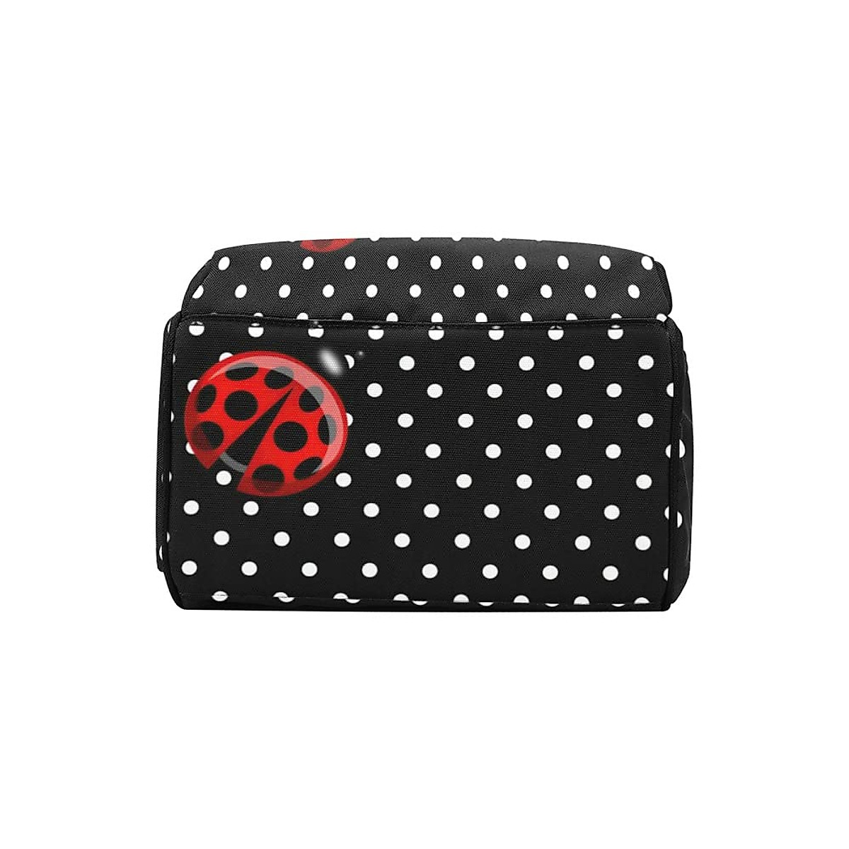 Eiis Unidesign Dots Ladybirds Personalized Diaper Bag Multi-Function Backpack Nappy Bag Travel DayPack for Unisex