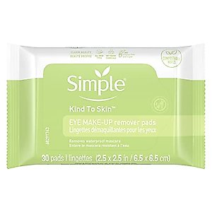 Simple Eye Makeup Remover Pads Makeup Remover 30 count