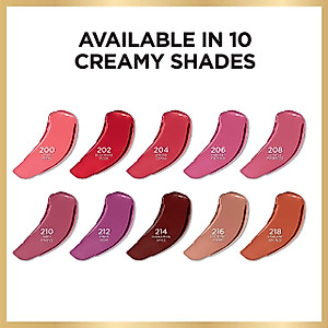 L’Oréal Paris Age Perfect Satin Lipstick with Precious Oils, 206 Vibrant Fuchsia, 0.13 Ounce