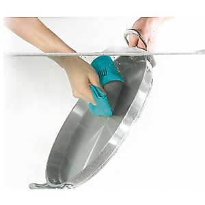 MUkitchen Microfiber Dishtowel, 16 by 24-Inches, Stainless