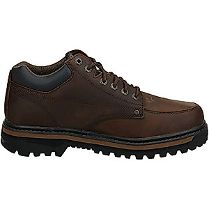 Skechers mens Mariner industrial and construction shoes, Dark Brown, 11 US