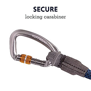 Ruffwear, Knot-a-Leash Dog Leash, Reflective Rope Lead with Carabiner, Blue Moon, Large