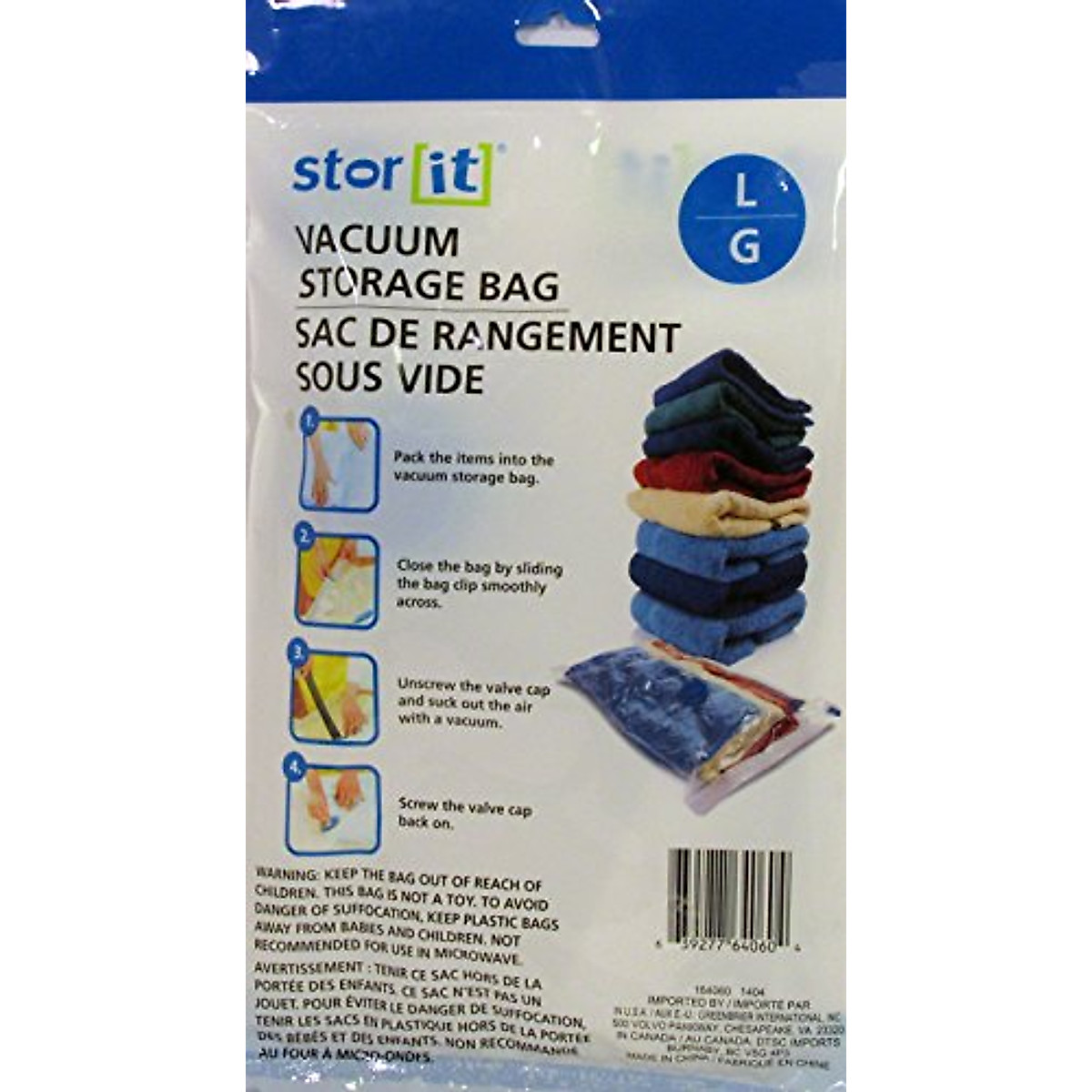Vacuum Storage Space Saver Bag 17.5 in X 27.5 in (2 Pack)