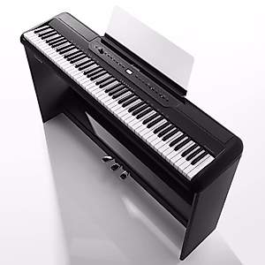 Donner SE-1 88 Key Digital Piano with Graded Hammer Action Weighted Keys, Record, Bluetooth, 4 Reverb, LCD Screen, MIDI IN/OUT, 88 Key Weighted Keyboard Piano Bundle with Stand, Headphone, Three Pedal