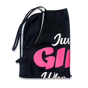 DZGlobal Fashion Children Kitchen Apron - Chef Kitchen Cooking and Baking Bib Apron (Funny Just A Girl Loves Slime)