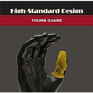 G & F 8126M Cowhide Leather Thumb Guard, Thumb Protection, Medium, Finger Guard Sold Separately