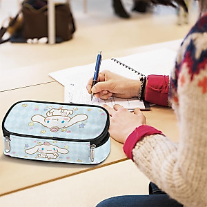 Cartoon Pencil Case, Pencil Box with Zipper, Large Capacity Pen Bag for School Supplies Gift