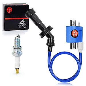 Ignition Coil & Spark Plug & Cap & boot For YAMAHA Raptor 660R Grizzly 660 Rhino 660 YFM 660 2001-2008