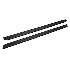 Wade 72-40151 Truck Bed Rail Caps Black Smooth Finish without Stake Holes for 1999-2007 Silverado & Sierra 1500 2500 (Classic only) with 6.5ft bed (Set of 2)