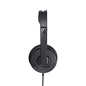 Skullcandy Cassette Junior Wired Headphone Over-Ear / Works with iPad, iPhone, Android, Computers / Great for Boys, Girls, Toddler, School, Sports, and Gaming / Kids Headphones Wired - Black