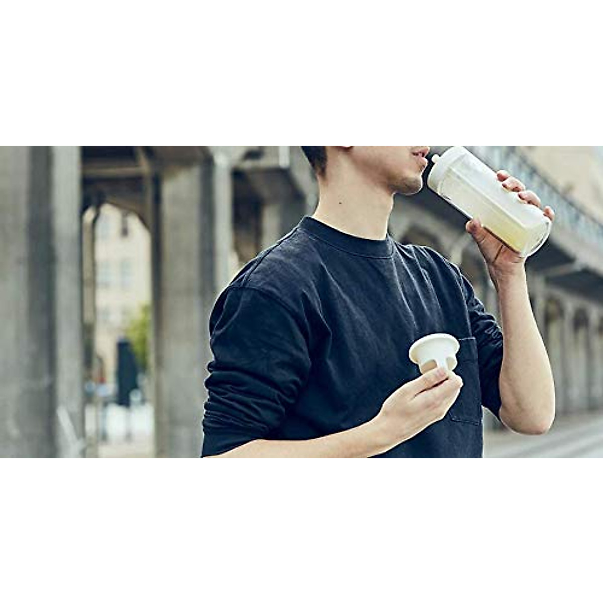 Kinto 20071 To-Go Bottle, White, 16.2 fl oz (480 ml)