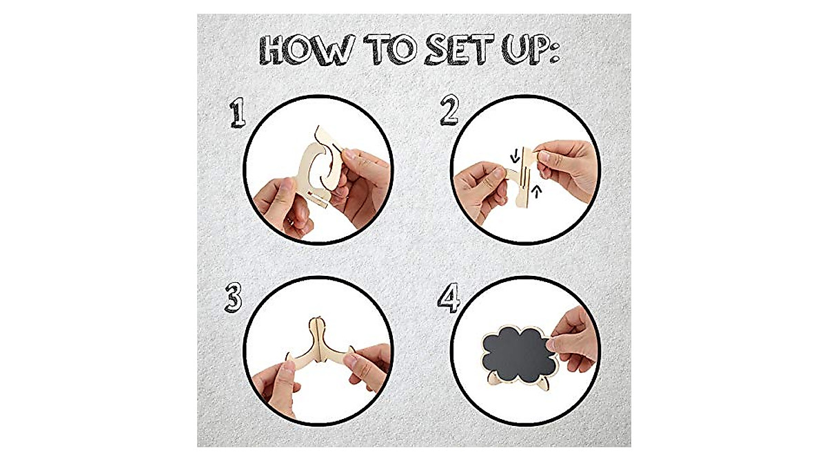 Reusable Mini Chalkboard Signs - 30 Pcs for Every Event