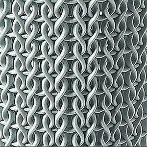 Curver Knit x5 Large Rectangular Storage Basket 19L - Misty Blue, Grey (254285)