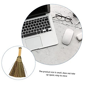 Healeved 1pc Miscanthus Small Broom Table Hand Broom Easter Rabbit Ear Car Sofa Sweeping Broom Sweeping Broom Sofa Floor Cleaning Broom Mini Dreses Cleaning Supplies Copper Wire Khaki