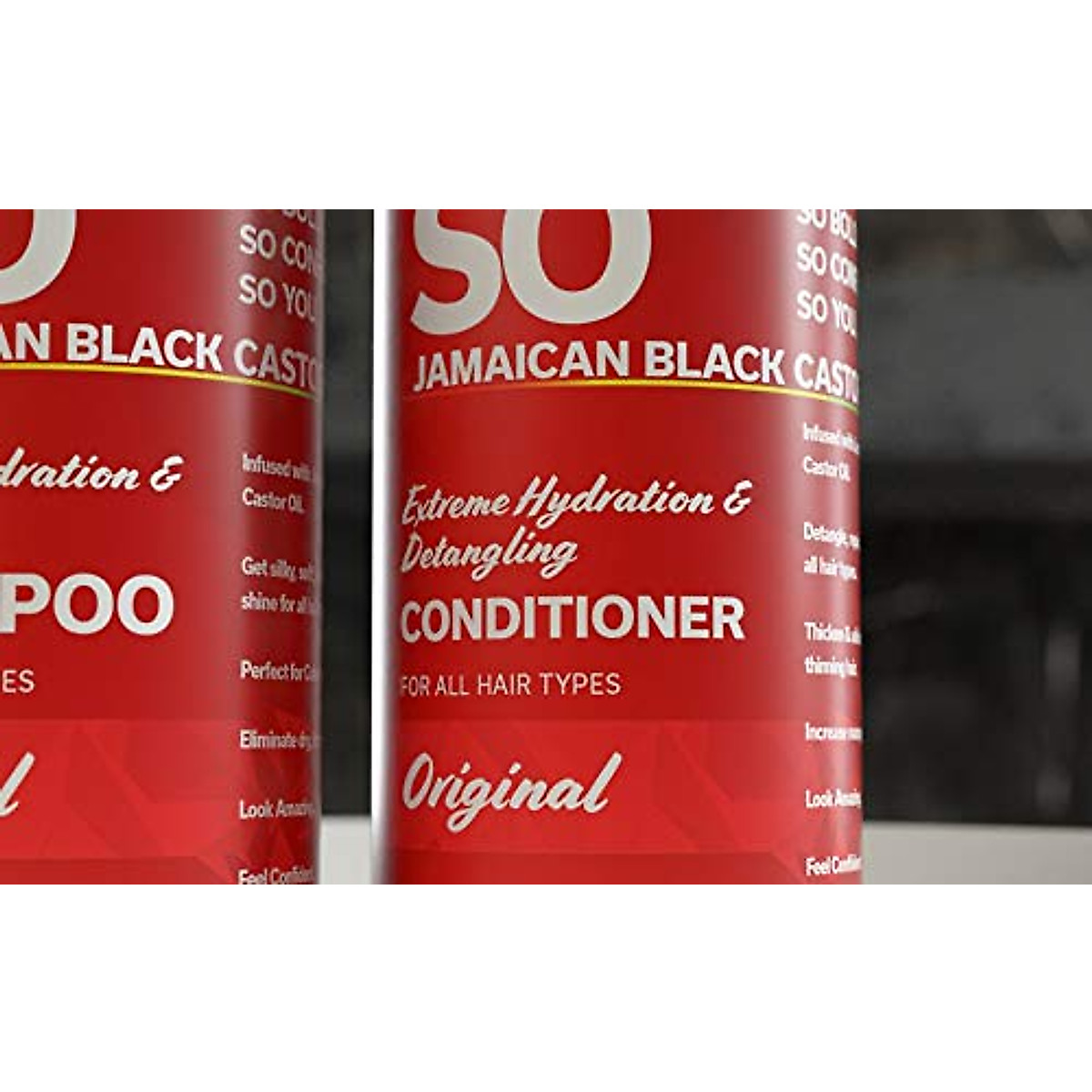 SO Jamaican Black Castor Oil Extreme Hydration & Detangling Shampoo | Prevent Hair Damage | Get Silky, Soft, Shine | Effective For Men & Women All Hair Types 12 Oz /354 mL