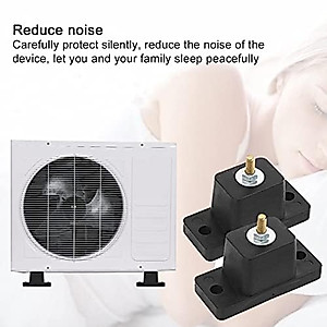 Enenes Rubber Vibration Isolator Mounting Bracket, 4Pack Air Conditioner Mounting Bracket, Mini Split Shock Absorbing Pads Stands for Outdoor Ductless Mini Split Air Conditioner Condensers