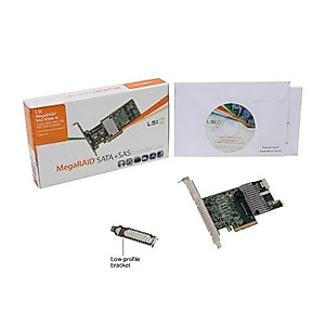 LSI MegaRAID SAS 9266-4i 4-Port, 6 Gb/s, PCI Express 2.0, SATA/SAS, Low-Profile RAID Controller