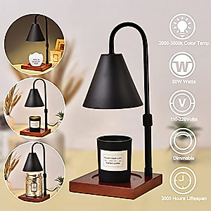 Candle Warmer Lamp with 50W Candle Warmer Bulbs, Compatible with Large & Small Jar Candles, Aromatic Candle Holders for Home Decoration,Unique House Warming Gifts…