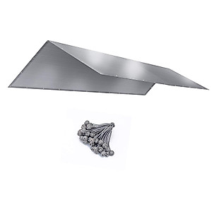BenefitUSA 10'X20' Silver Replacement Carport Canopy Carport Top Cover for Garage Shelter, w/Ball Bungees, Cover ONLY