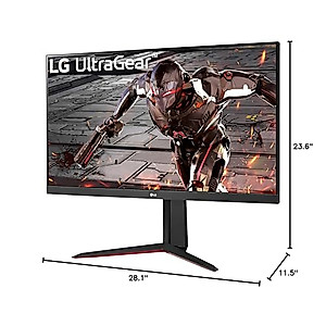 LG 32GN650-B 32” Ultragear QHD (2560 x 1440) Gaming Monitor with 165Hz Refresh Rate with 1ms Motion Blur Reduction, HDR 10 Support and AMD FreeSync – Black (Renewed)