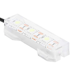 GLOGLOW Aquarium Light, Soft USB Small Aquarium Water Plant Light Light Weight Desktop Fish Tank Mini Decoration LED Lamp 6x2cm/2.4x0.8in