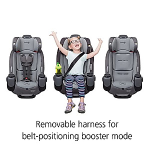 Safety 1st Grow and Go Comfort Cool All-in-One Convertible Car Seat, Rear-Facing 5-50 lbs, Forward-Facing 22-65 lbs, and Belt-Positioning Booster 40-100 lbs, Tide Pool