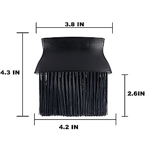 Amiss Car Detailing Brush, Auto Interior Dust Brush, Long Hair Wide Handle Brushes, Soft Bristles Detailing Brush Dusting Tool, Car Interior Accessories (Black)