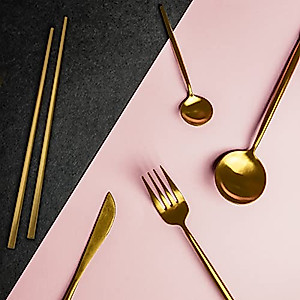 Hampton Forge Sfb70G28Bn Zephyr Gold 28 Piece Chopsticks Set