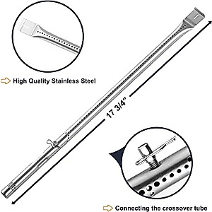 CoyzHaivn Grill Replacement Parts Kit for Charbroil Performance 475 4 Burner 463376519 463342119 463332718 463347017 463376017 463377319 463673017 Heat Plate Tent Shield Crossover Tube