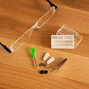 12pc Compact Eye Glasses Repair Kit Case For Fixing All Kinds Of Glasses