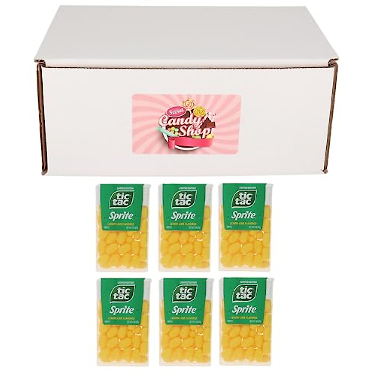 SECRET CANDY SHOP Tic Tac Mints Sprite Lemon Lime Flavor Limited Edition 1oz (Pack of 6)