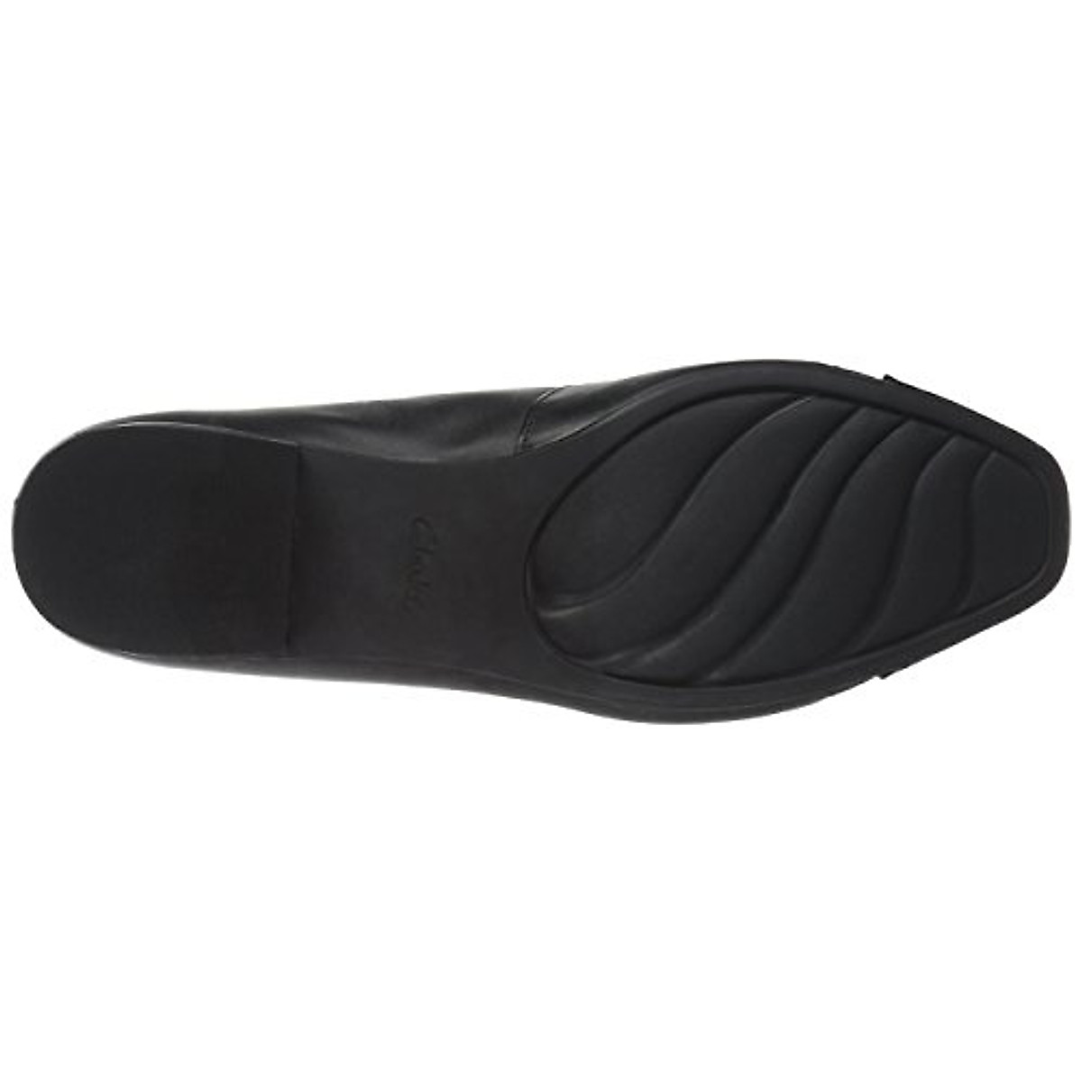 Clarks womens Juliet Monte Pump, Black Leather/Synthetic, 8.5 Wide US