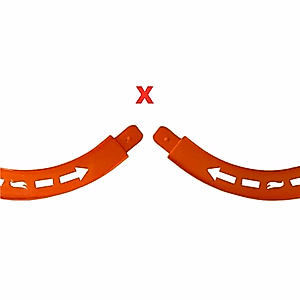Hot Wheels Curve Tracks Expansion Packs ~ Includes 8 Curved Track Pieces & 4 Connectors ~ 10" Long