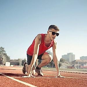 LADEESSE Polarized Sunglasses Women Men UV Protection,Vintage Reatro TR90 Frame,Lightweight Driving Sun Glasses Blue