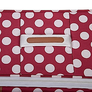 it luggage Summer Spots 30" Softside Checked 8 Wheel Lightweight, Red