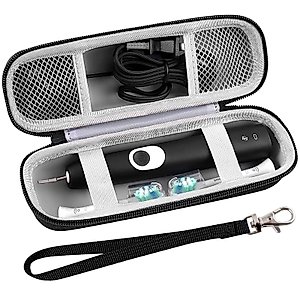 Toothbrush Travel Case Compatible with Oral-B Pro 1000 2000 3000 3500 5000 7500/ for Philips Sonicare ProtectiveClean 4100 6100 5100 6500 7500 Rechargeable Electric Toothbrush (Box Only) -Black