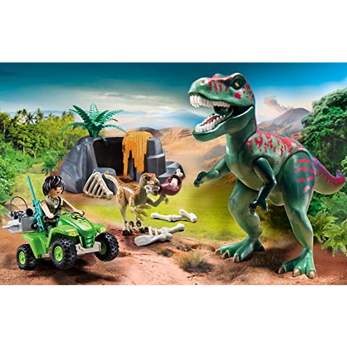 Playmobil Explorer Quad with T-Rex