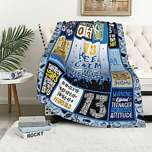 Sqovulw Gifts for 13 Year Old Boy, 13 Year Old Boy Birthday Gifts, Birthday Gifts for 13 Year Old Boy, 13 Year Old Boy Gift Ideas, Coolest Gifts for 13 Year Old Boy Throw Blanket 60x50 Inch