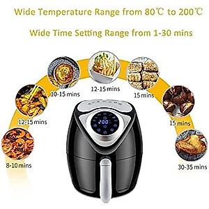 Air Fryer for Home Use 2.6L Air Fryer Intelligent Automatic Capacity Electric Fryer French Fries Household Air Fryer Multi-Function Oven Smokeless Oil