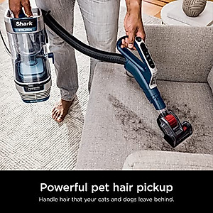 Shark AZ3002 Stratos Upright Vacuum with DuoClean PowerFins, HairPro, Powered Lift-Away, Self-Cleaning Brushroll, & Odor Neutralizer Technology, Navy