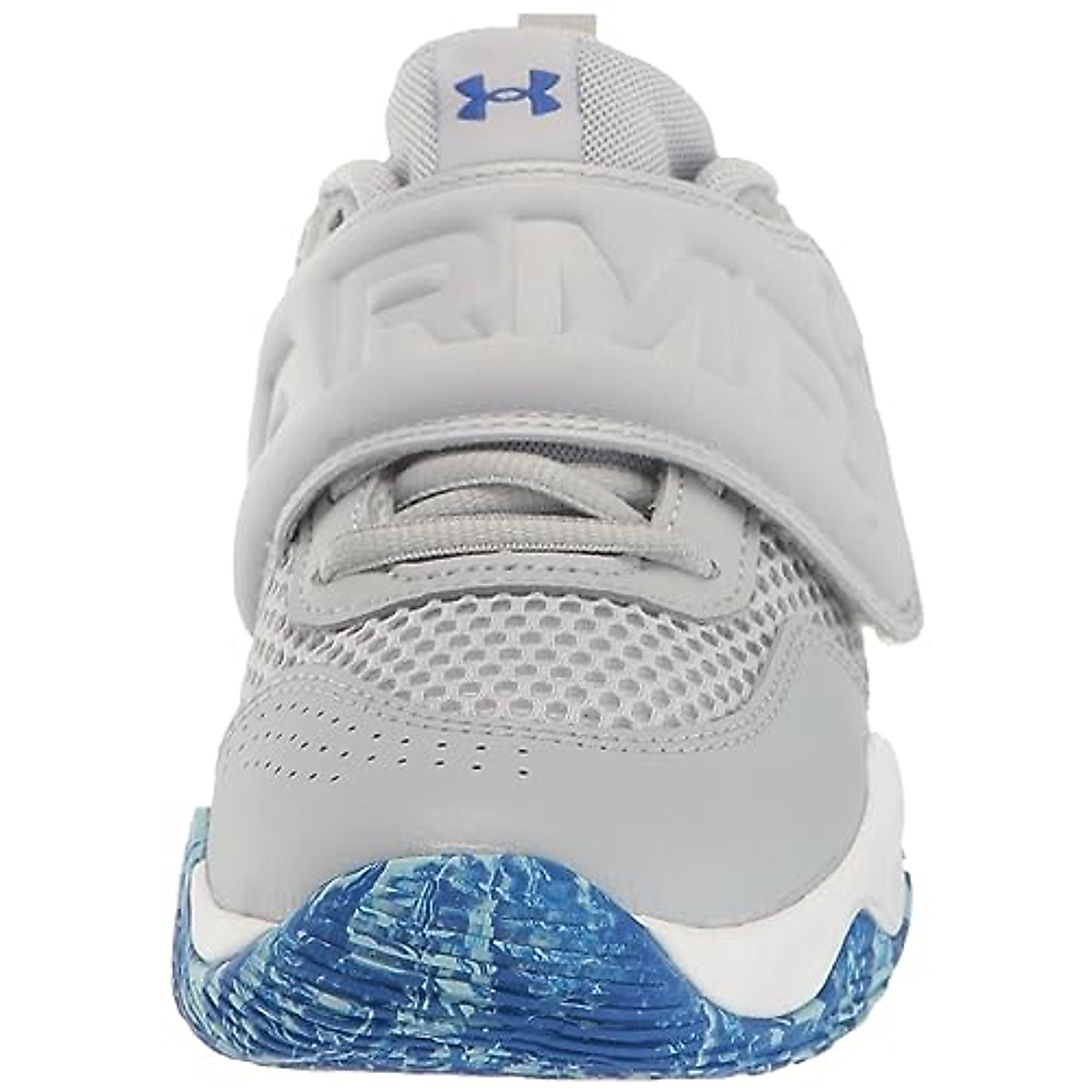 Under Armour Unisex Pre School Zone Basketball 2, (102) Mod Gray/Midnight Navy/Team Royal, 2, US