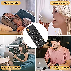 Aisilan Adjustable Floor Lamp with Remote&Touch Control, 12W Gooseneck Standing Lamp, 5-Color&5 Brightness Dimmable, Black Reading Tall Pole Light with Timer, Memory Function, for Living Room Bedroom