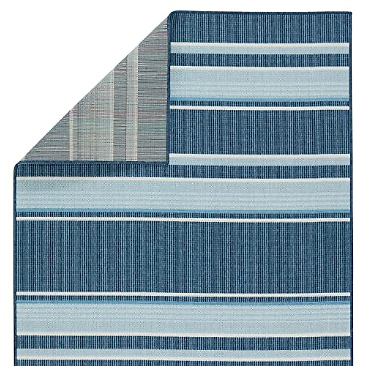 Jaipur Living Vibe Devato 2'6"X8' Area Rug, Coastal Blue for Outdoor Spaces