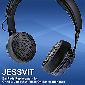 Grind Earpads Replacement for Grind Bluetooth Wireless On-Ear Headphones - Protein Leather/Ear Cushion/Ear Cups by JESSVIT