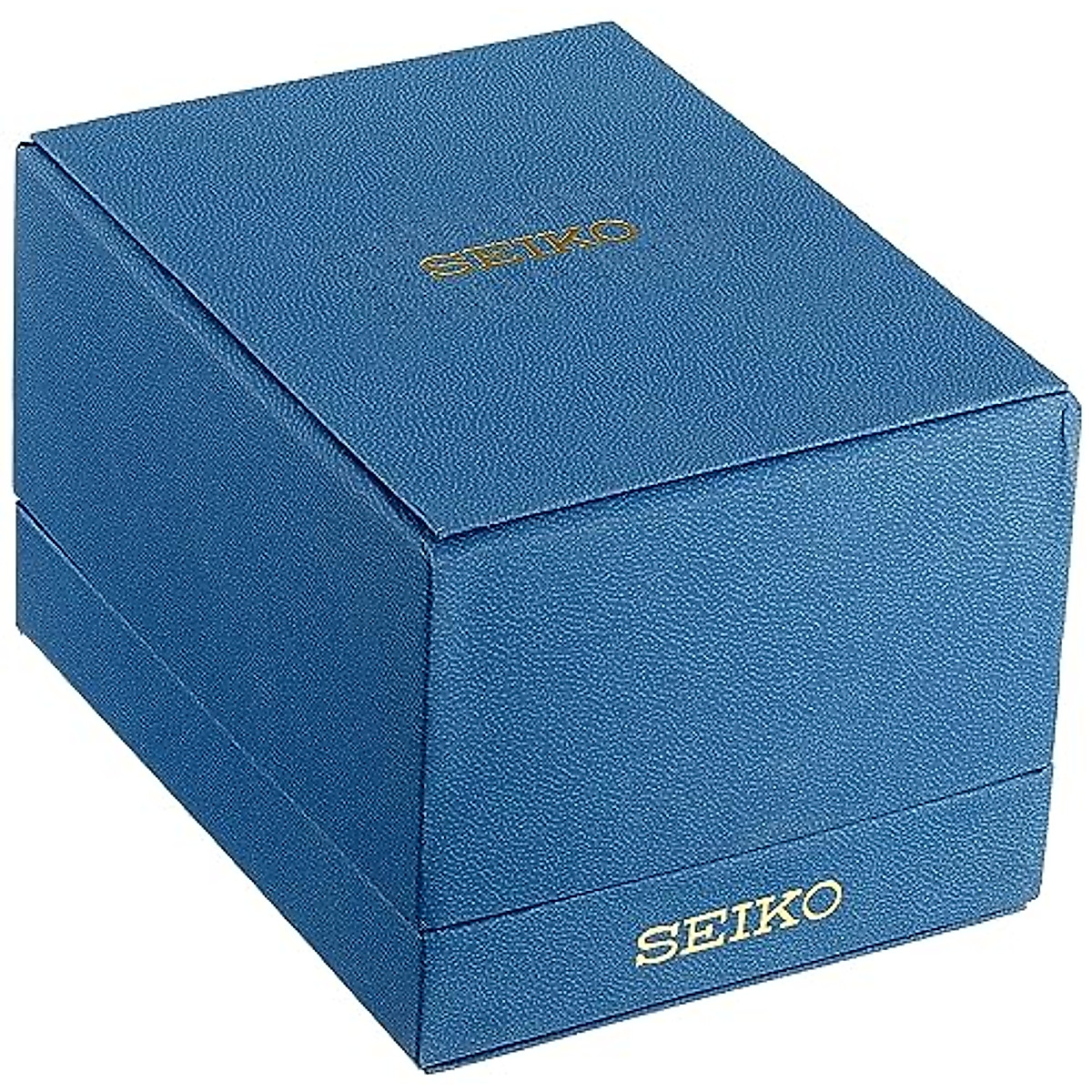 SEIKO SNKN37 Automatic Watch for Men - Recraft Series - Brown Leather Strap, Day/Date Calendar, 50m Water Resistant, Blue Dial, Luminous Hands & Markers, and 41 Hour Power Reserve