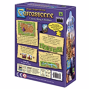 Carcassonne Count, King & Robber Board Game EXPANSION - New Characters, Strategies, and Landscapes! Strategy Game for Kids and Adults, Ages 7+, 2-6 Players, 45 Minute Playtime, Made by Z-Man Games